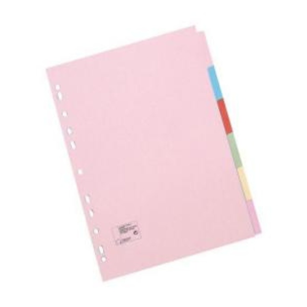 Dividers 1 to 6 colored CARTON – File Tec